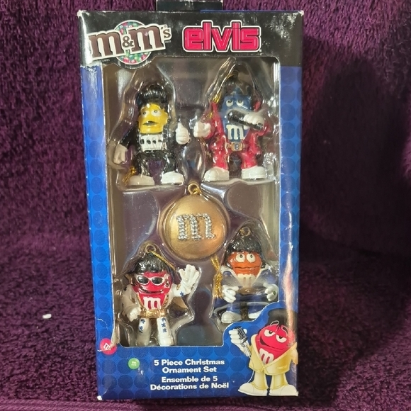 M&M'S | Holiday | 208 Mms Elvis Ornament 5pc Set Red Blue Yellow Brown ...